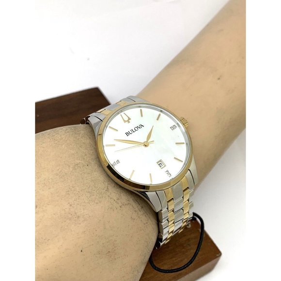 Bulova | Accessories | Bulova Womens Watch 98p2 Quartz Diamond Mother ...